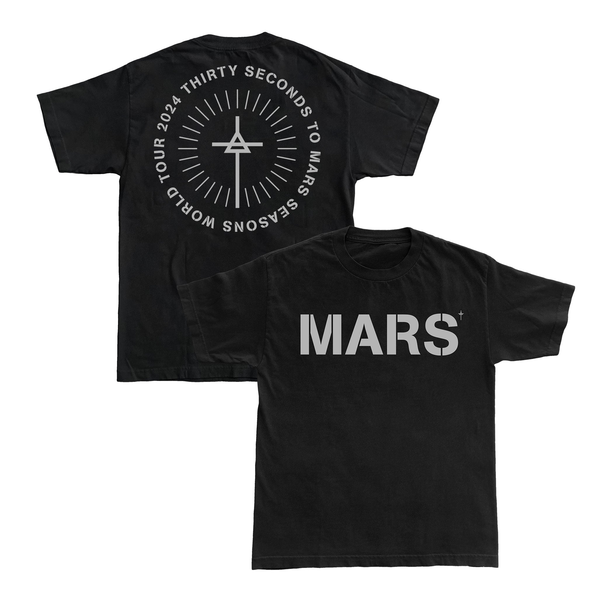 Seasons Tour 2024 Metallic MARS Tee – Thirty Seconds To Mars Store