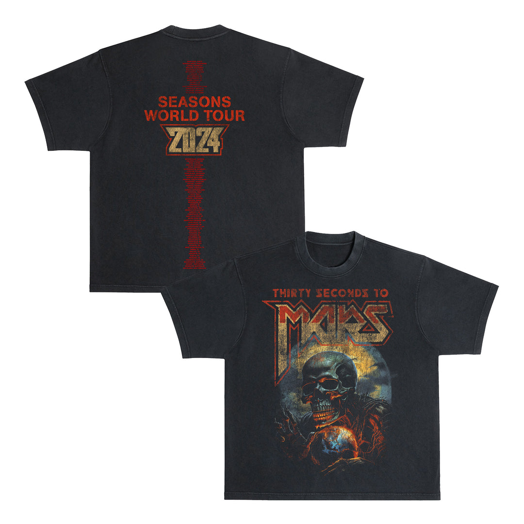 Seasons Tour 2024 Vintage MARS Tee – Thirty Seconds To Mars Store